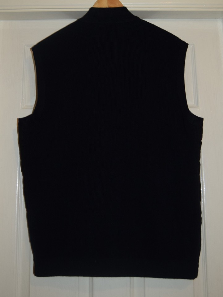 Barbour Quilted Padded Gilet Body Warmer Pockets Large Navy Blue FAB ...