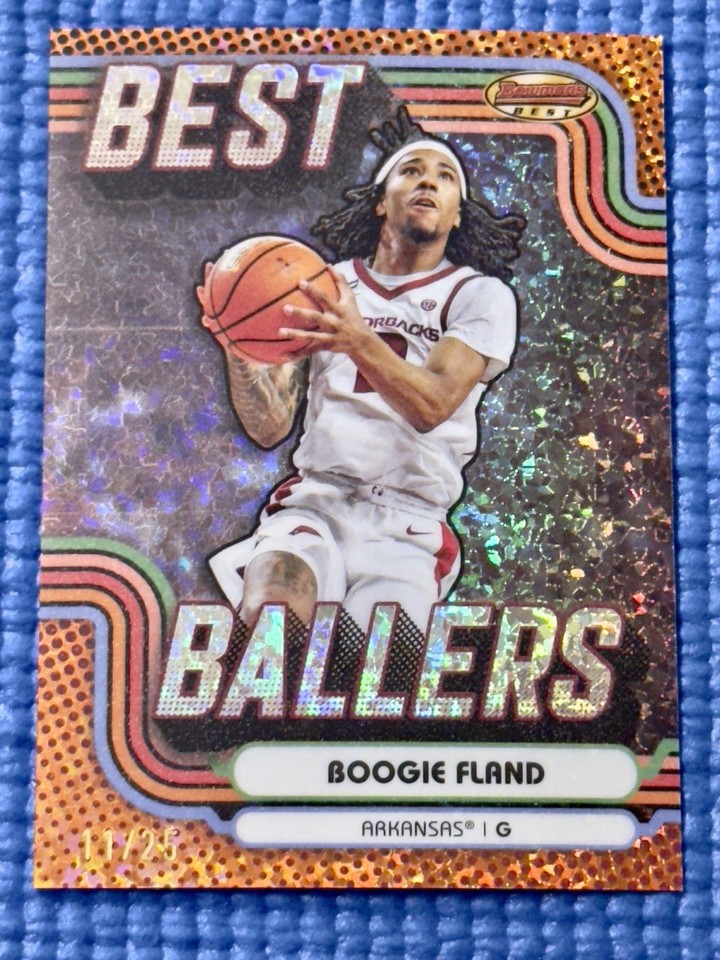 2024-25 Bowman University Best Boogie Fland Best Ballers Orange Mini ...
