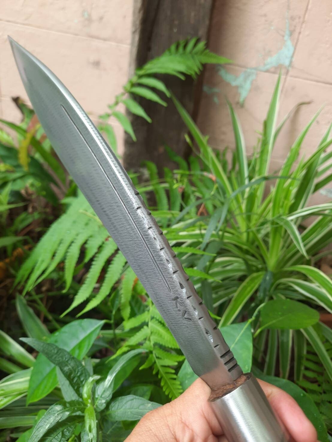 Custom Machete hunting Thai E-Nep knife 10.1”Bearing steel forged blade ...
