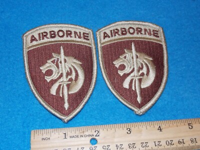 LOT OF 2 - Special Operations Command (SOCOM) Africa - Desert Shoulder ...