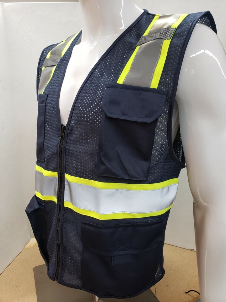 Two Tone High Visibility Reflective Safety Vest in various colors (X ...