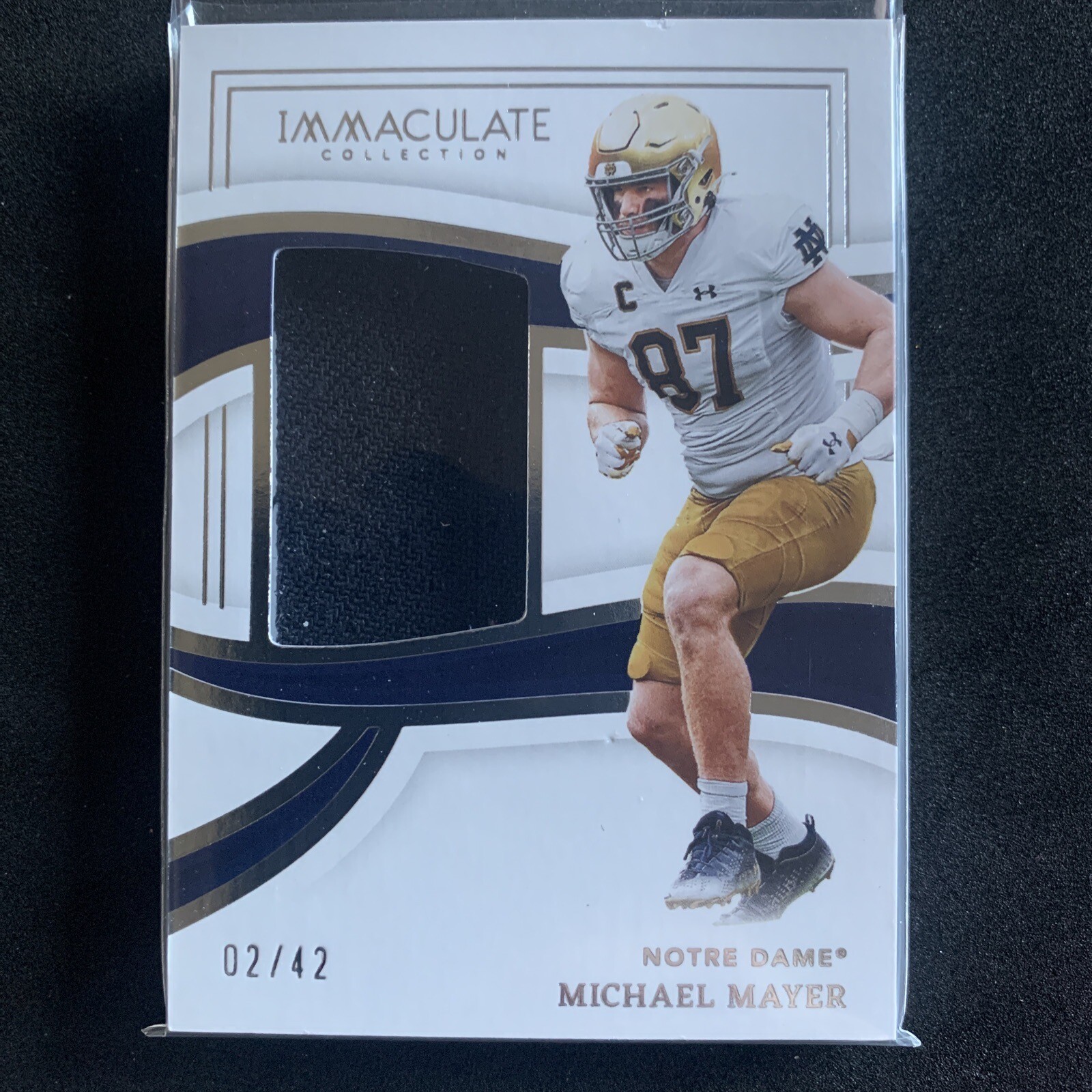 2023 Immaculate Collegiate Michael Mayer Rookie Patch #02/42 Raiders ...