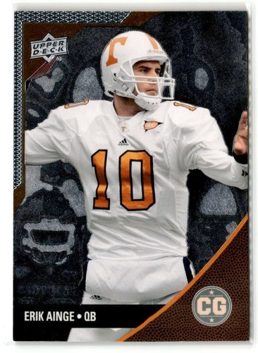 Erik Ainge Tennessee Volunteers 2014 Upper Deck Conference Greats #105 ...