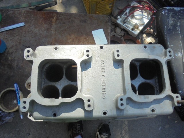 Aluminum Tunnel Ram Intake SBC Edelbrock TR1 BREADBOX IHRA NHRA RAT ROD ...