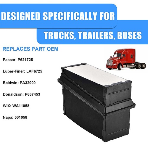 2PCS P621725 Engine Air Filter for KENWORTH T680 and PETERBILT 567 579 ...