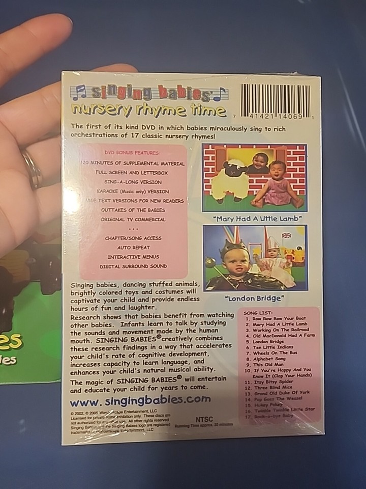 Singing Babies-Nursery Rhyme Time & Toddler Tunes DVD's | eBay