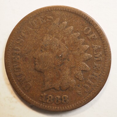 1868 INDIAN HEAD CENT ***NICE COIN!*** FREE SHIPPING! A3942 | eBay