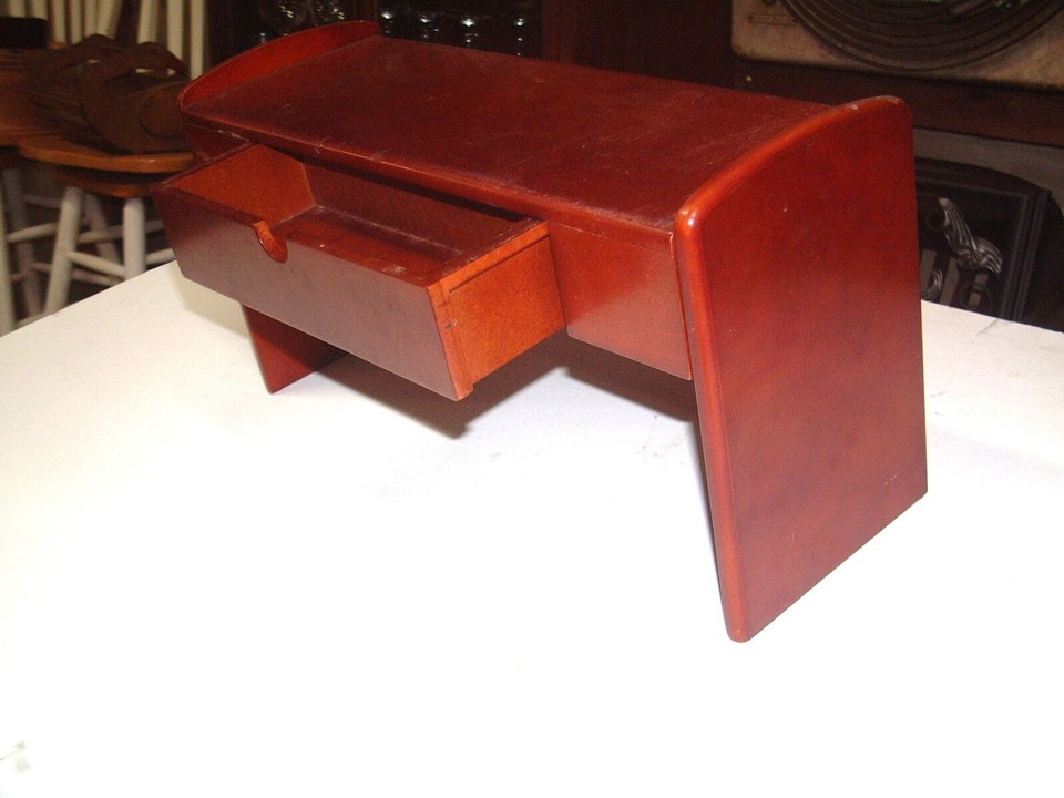 Vintage Desk, Rolodex Laptop Secretary, Cherry Wood 17 X 9 X 6 | eBay
