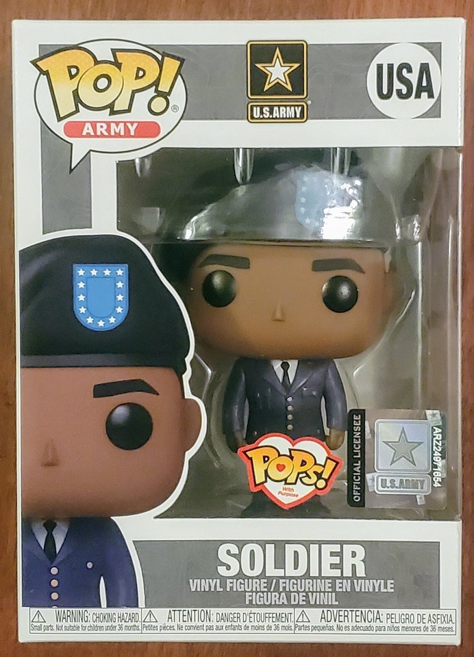 FUNKO POP! ARMY U.S. ARMY POPS WITH PURPOSE MALE SOLDIER USA + NEW POP ...