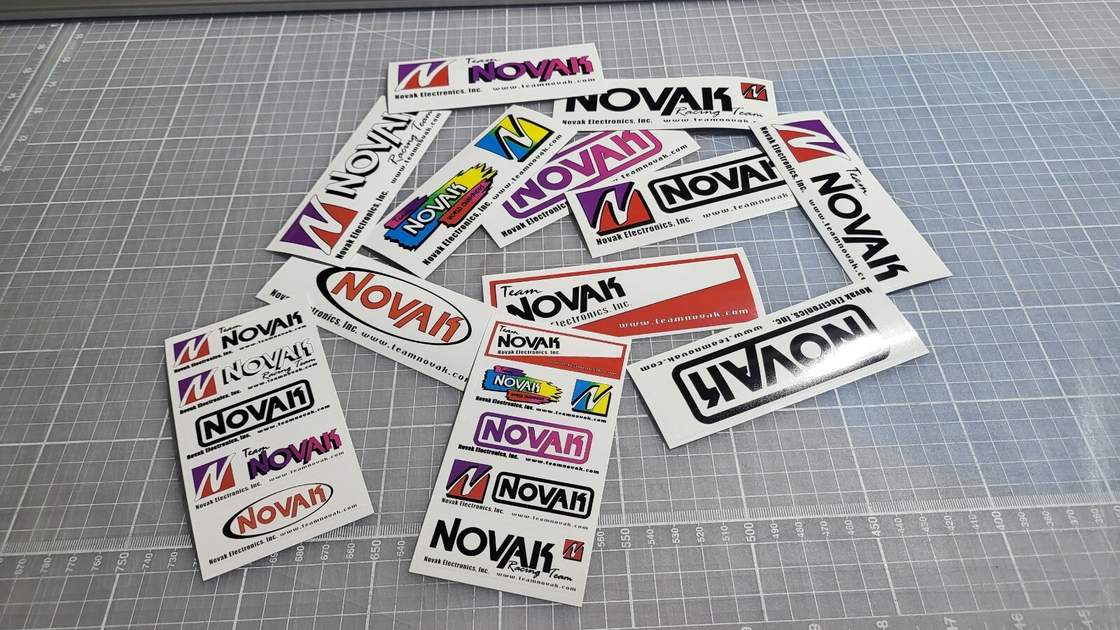 Big sticker lot of Novak rc decals stickers rc10 retro old school ae ...