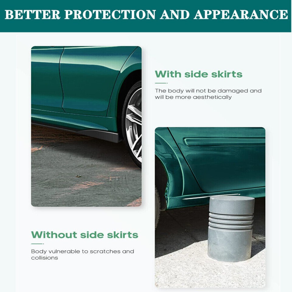 Front Bumper Lip Spoiler Diffuser For Subaru Legacy 2000-23 Side Skirt ...