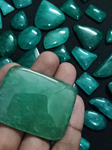 5000 Ct Natural Semi-Precious Mixed Shape Cabochon Emerald Quartz Loose ...