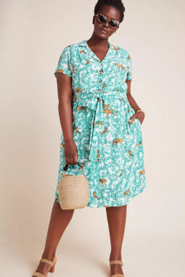 Maeve Catherine Tiger Shirtdress-26W-$180 A614-4 | eBay