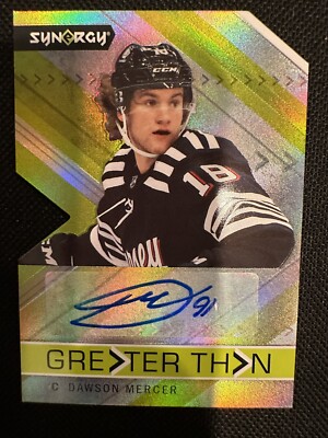 2022-23 Upper Deck Synergy Hockey Dawson Mercer #GT-DM Greater Than ...