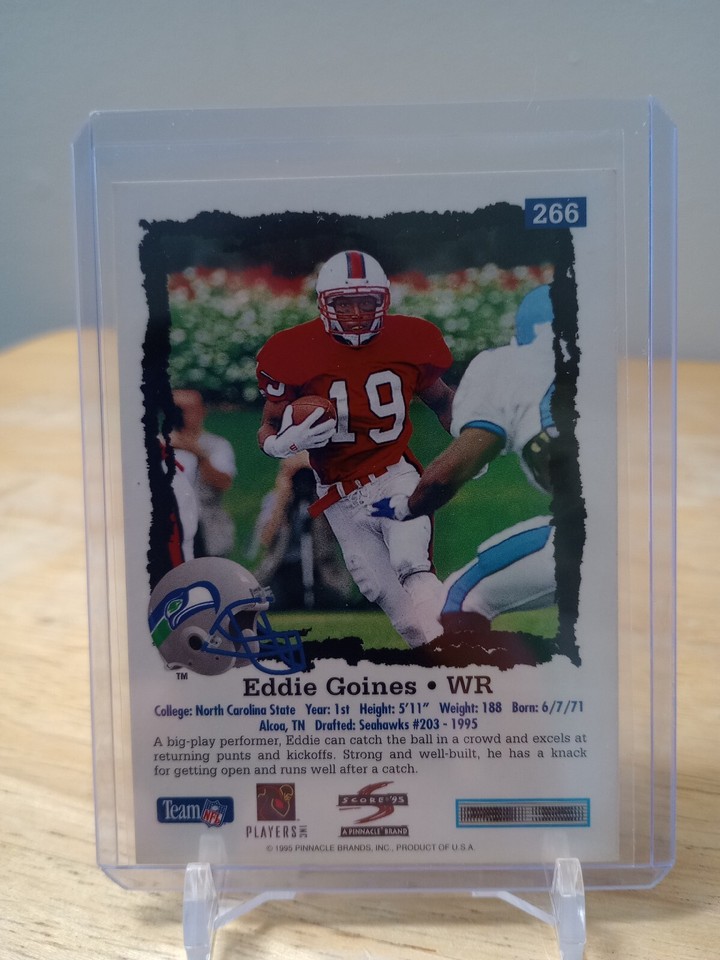 1995 Score Football Card #266 Eddie Goines Rookie | eBay