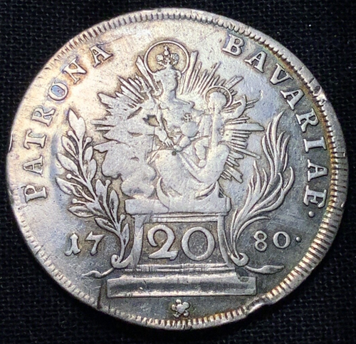 1780 Bavaria, German States silver 20 kreuzer coin, XF+ | eBay