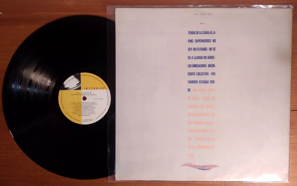LP CHARLY GARCIA EL ALBUM 1988 ARGENTINA INTERDISC SLI 67525 ...