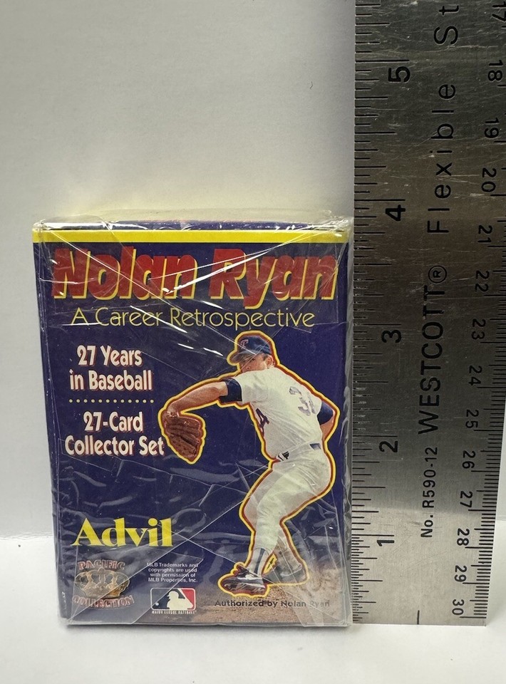 1996 Nolan Ryan "A Career Retrospective" 27 Card Set - Advil Factory ...
