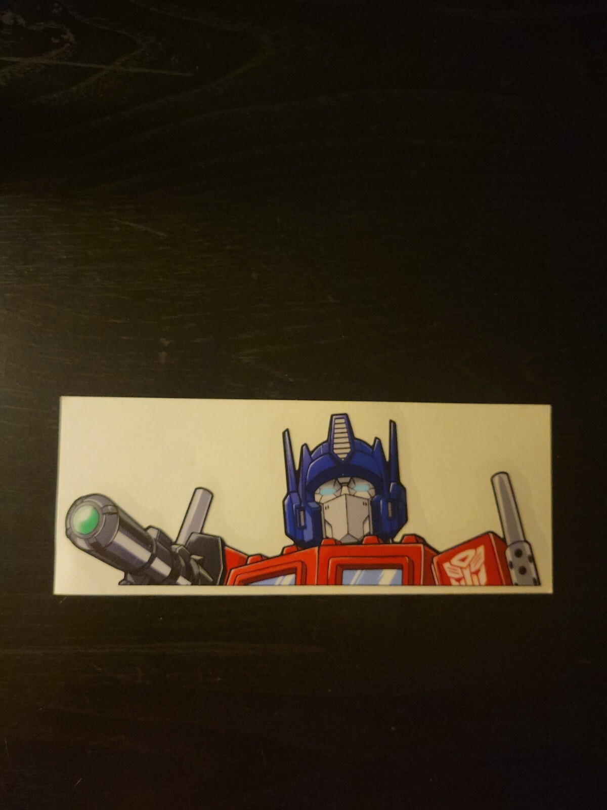 Transformers Optimus Prime Peeker Sticker Window Sticker Bam Box ...