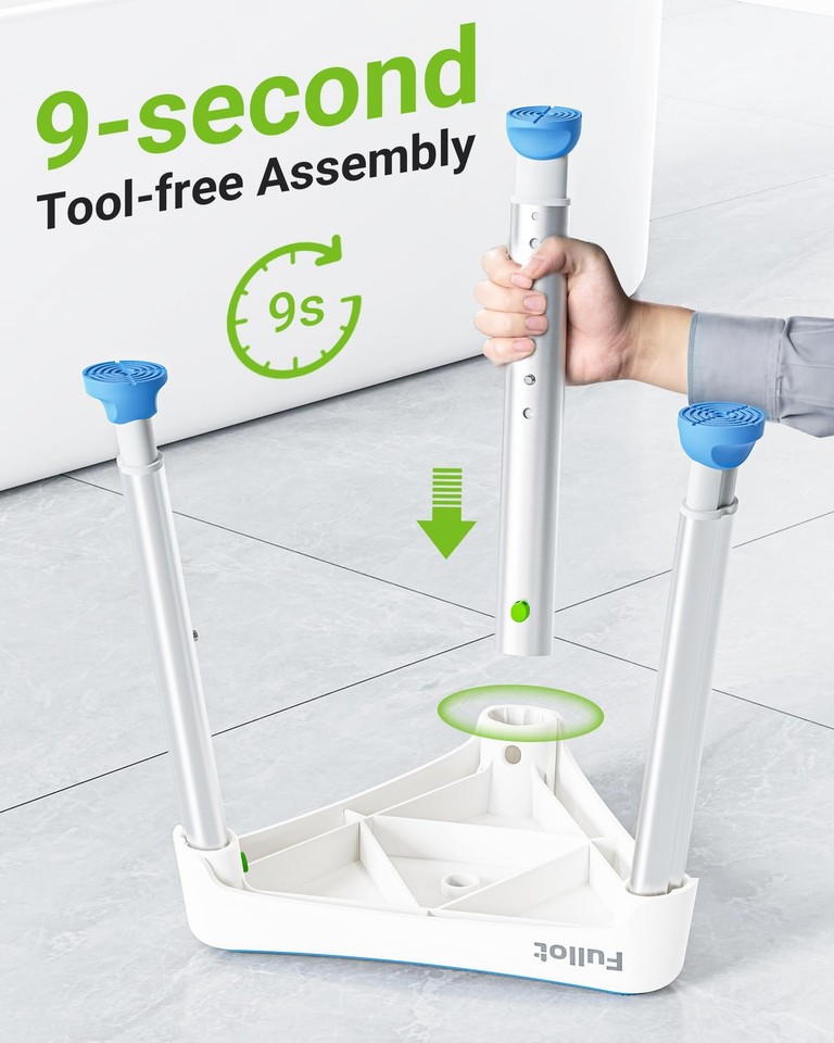 Space-Saving Triangular Shower Chair for Inside Shower with EVA Pad ...