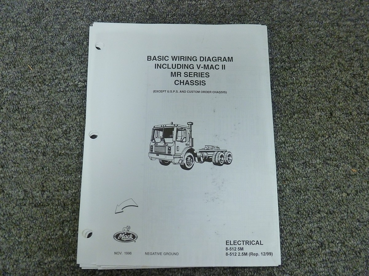Mack Electrical Diagrams Mack Wiring Diagram Chassis MR 2000 Older
