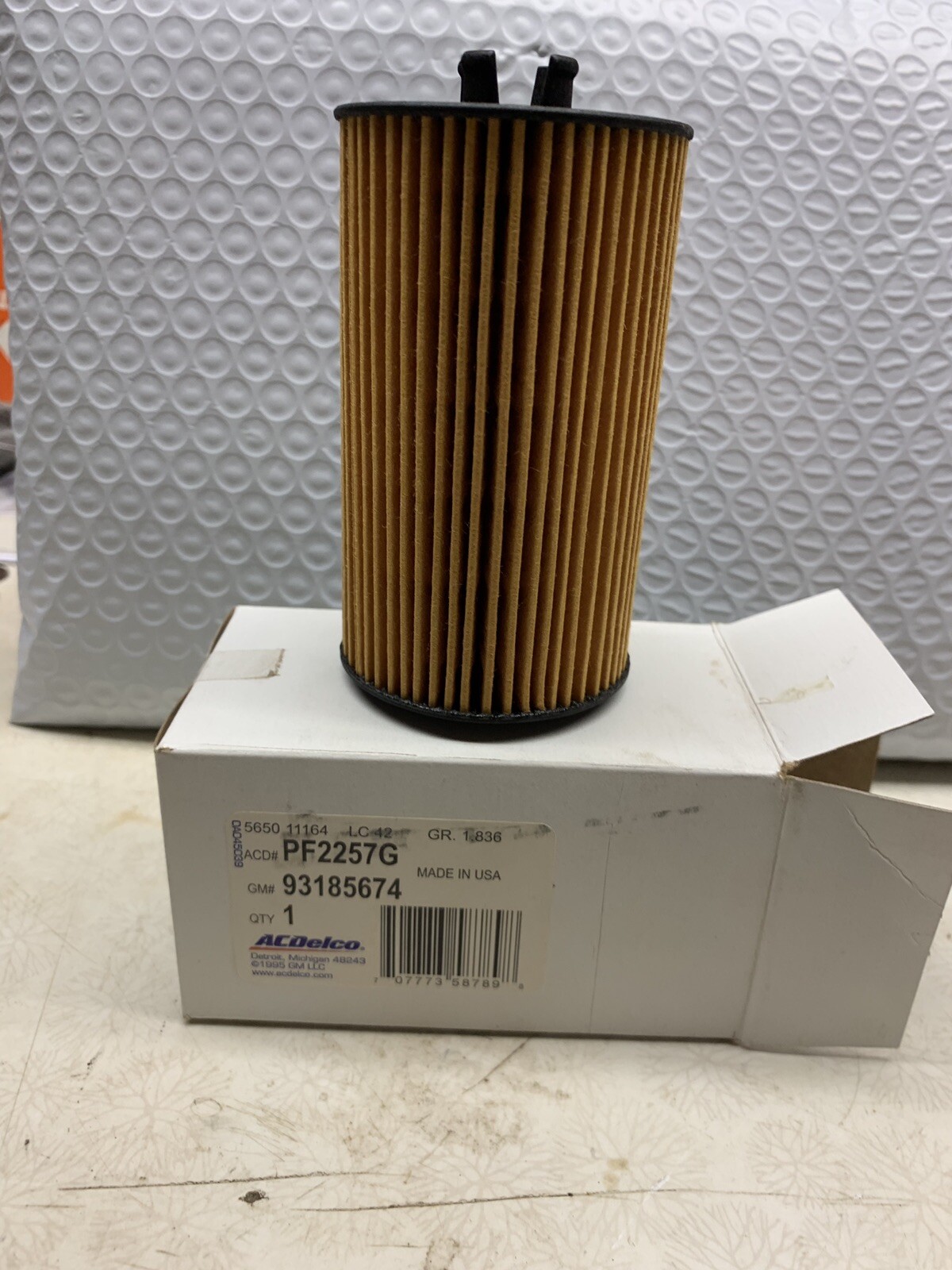 GM 93185674 Engine Oil Filter ACDelco Pro PF2257G Sealed New with O ...