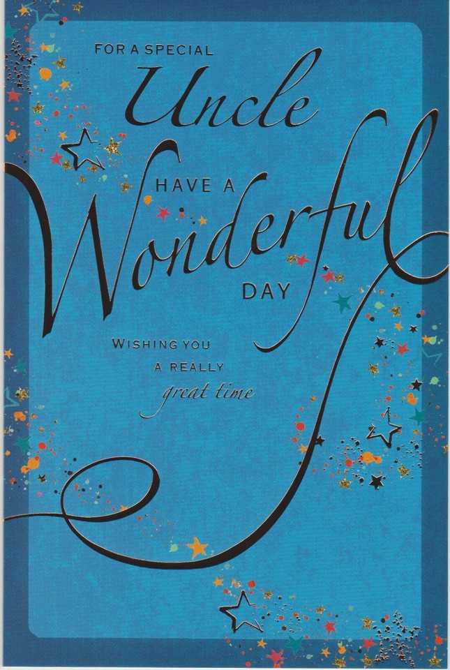 *1 Uncle Birthday Card ~ Happy Birthday Uncle ~ For A Special Uncle ...