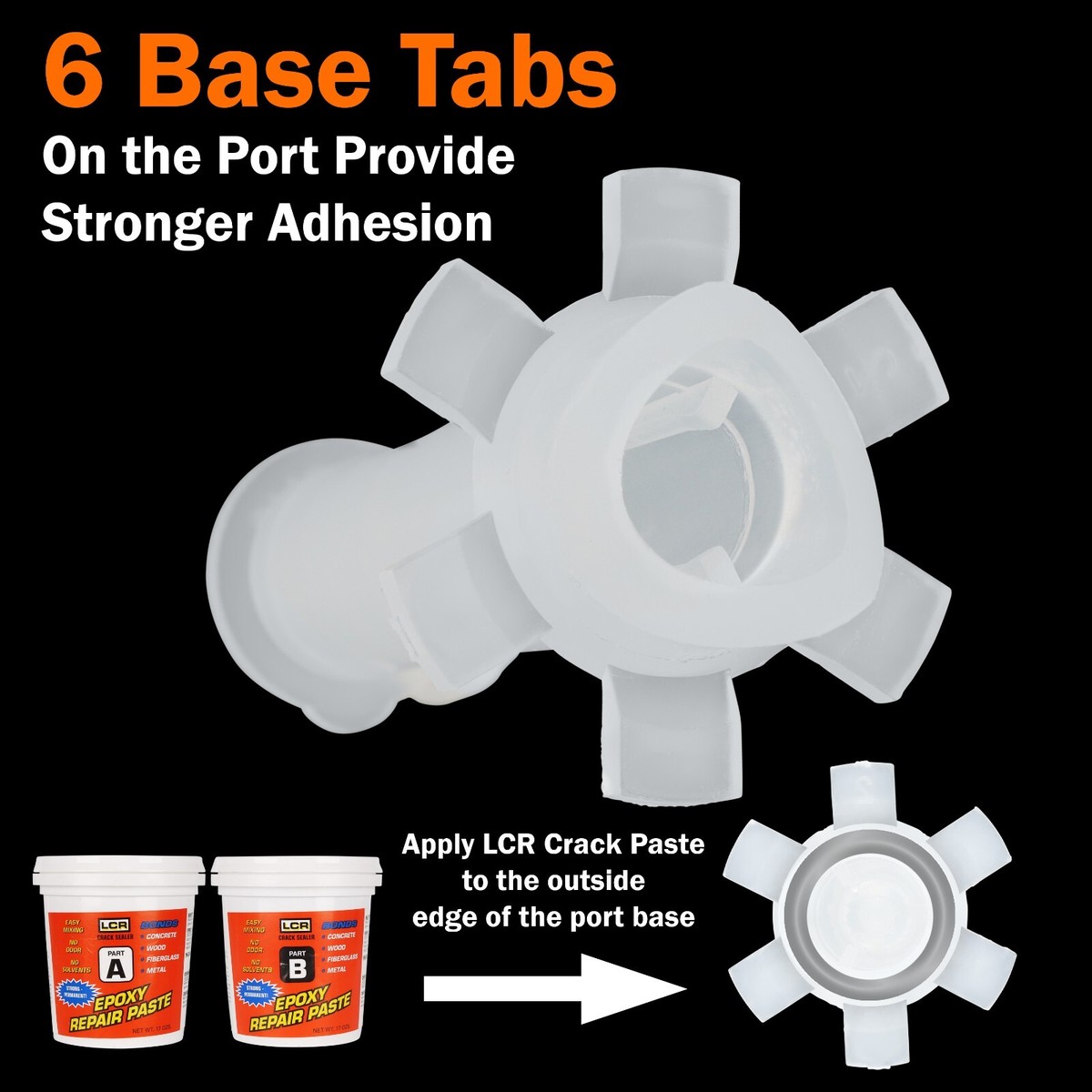 Wall Patch Repair Kit Polygem LCR Crack Sealer Paste - 2-Part Concrete ...