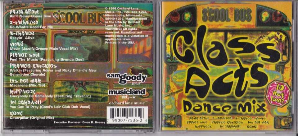 Class Acts Dance Mix (CD, S'Cool Bus) "Ain't Never Gonna Give You Up ...