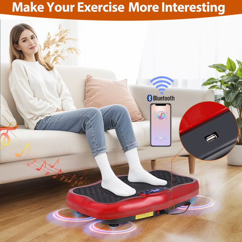 Vibration Plate Fitness Platform Exercise Machine Vibrating Shaking ...