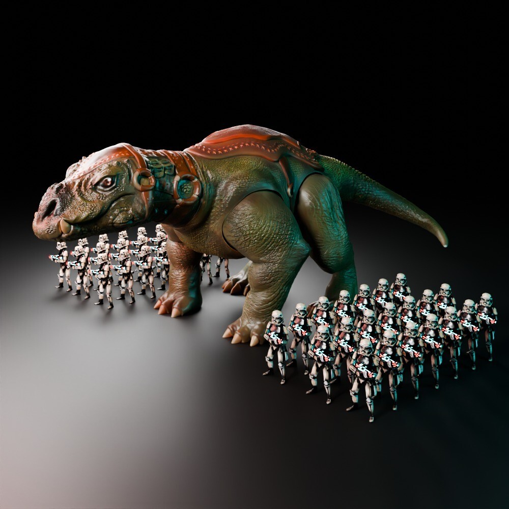 Fambaa for 3.75 in Figure Diorama (1:18 scale) | eBay