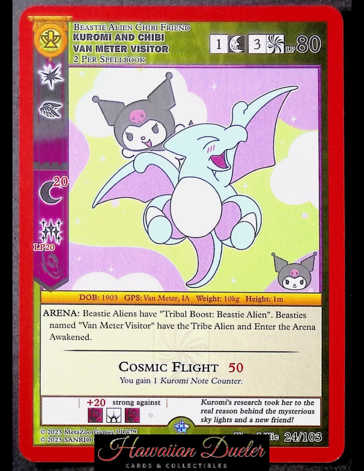 MetaZoo Kuromi's Cryptid Carnival Kuromi & Chibi Van Meter Visitor Non ...