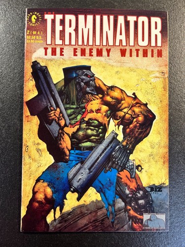 TERMINATOR ENEMY WITHIN 2 Simon BISLEY V 1 COVER DARK HORSE COMICS 1991 ...