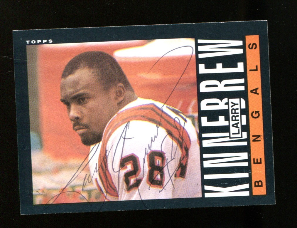 Larry Kinnebrew Signed 1985 Topps #218 Autographed Bengals 23997 | eBay