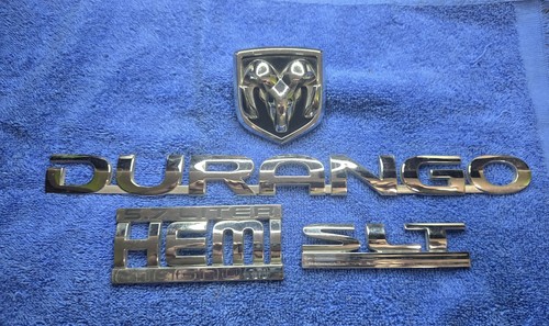 04 05 06 07 08 09 DODGE DURANGO SLT REAR CHROME EMBLEM BADGE SET OEM ...