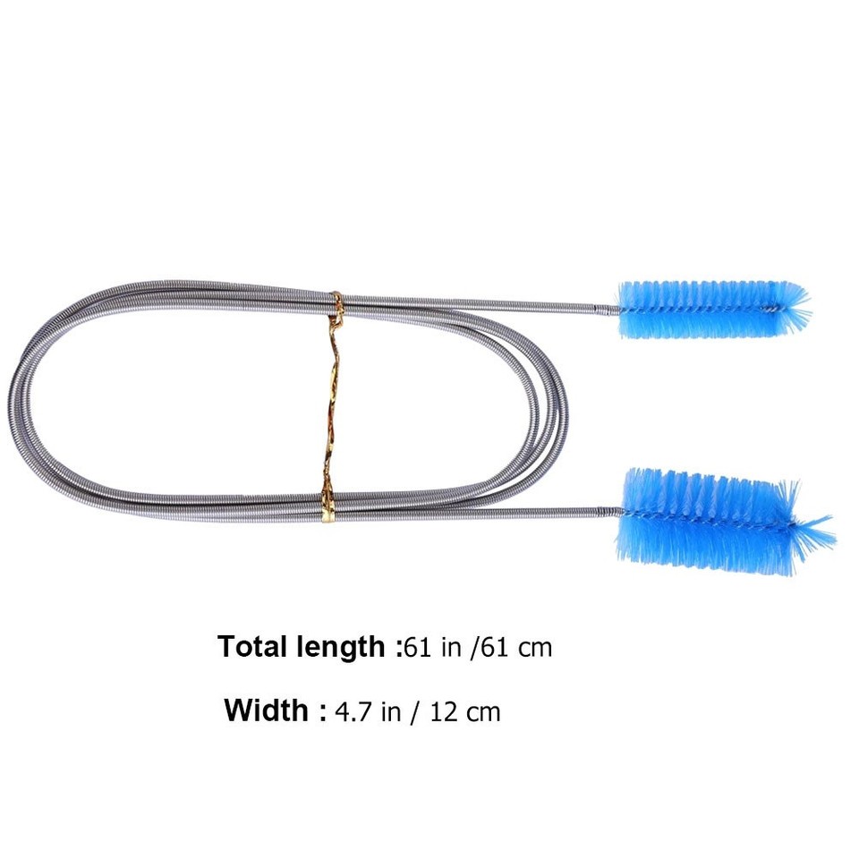 Stainless Steel Water Pipe Cleaning Brush Fish Tank Brushes Aquarium ...