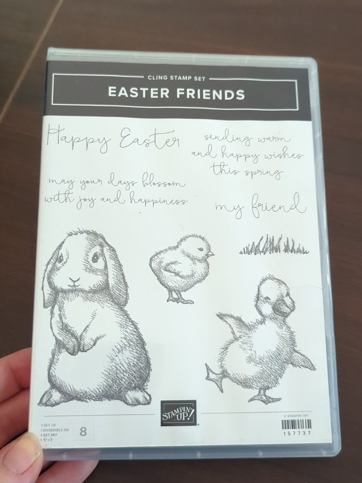 Stampin Up Easter Friends Cling Stamp Set Bunny Spring Ducks | eBay