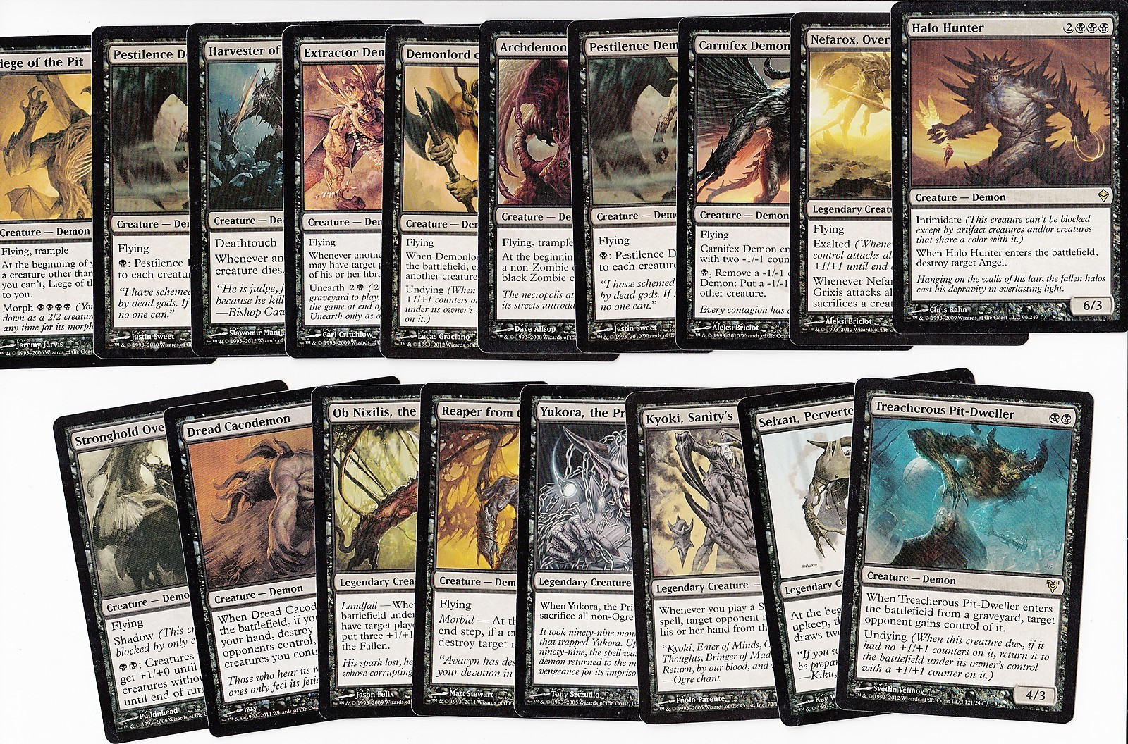 10 Different RARE Demon Cards - 10 Unique - Magic the Gathering MTG FTG ...