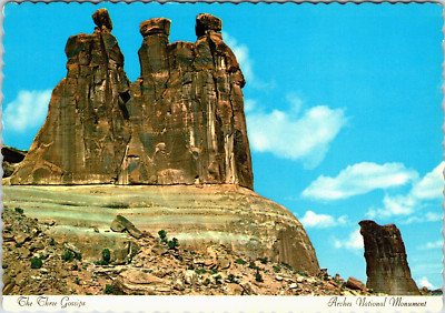 Postcard Moab Utah The Three Gossips Arches National Monument | eBay