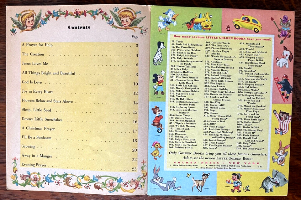 HYMNS ~ vintage children's Little Golden Book #392 ~ 1st at this LGB ...