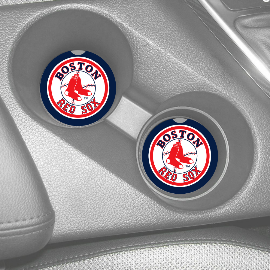 BOSTON RED SOX RUBBER CAR COASTERS SET (2) | eBay