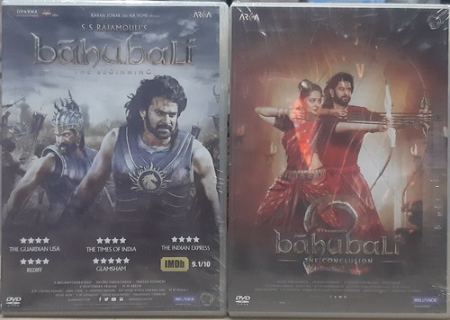 Bahubali + Bahubali 2 - Prabhas - Bollywood Hindi Movie 2 DVDs English ...