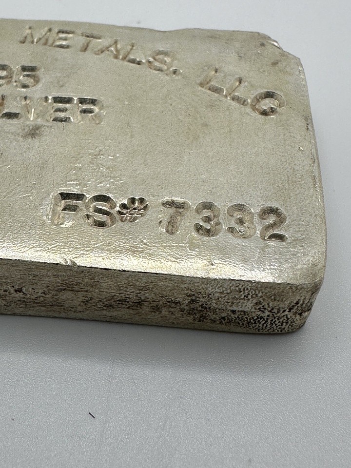 Vintage OPM Ohio Precious Metals 10 oz. Silver Bar .999 Fine Silver PRE ...