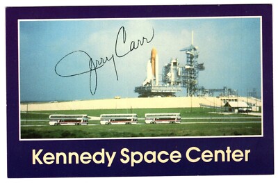 Gerald Jerry Carr NASA Astronaut Skylab 4 Signed Kennedy Space Station ...