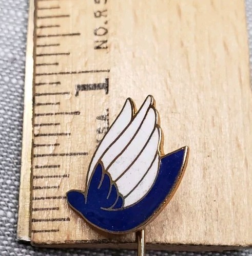 Vintage Pin Lapel Blue Holy Spirit Dove Enamel Christian A6 | eBay