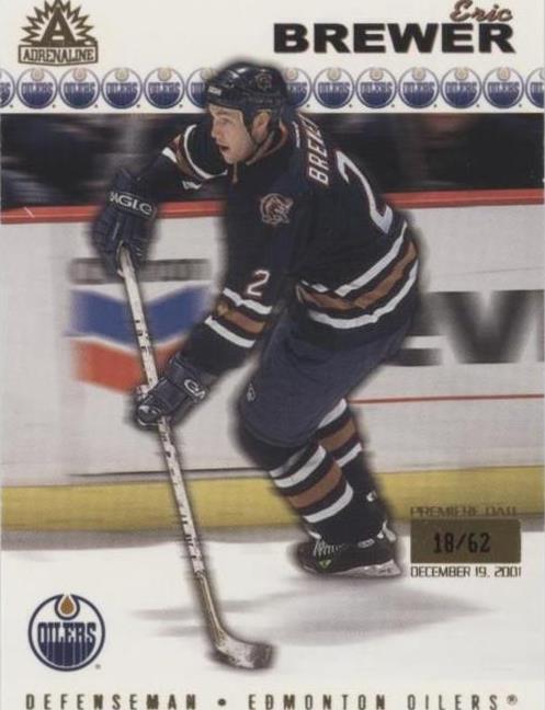 2001-02 Pacific Adrenaline - Eric Brewer #71 Premiere Date /62 for sale ...