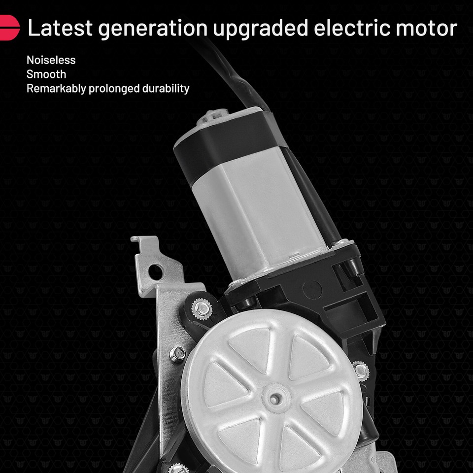 Front Driver Side Power Window Regulator Motor Fit For Ford E-150 E-250 ...