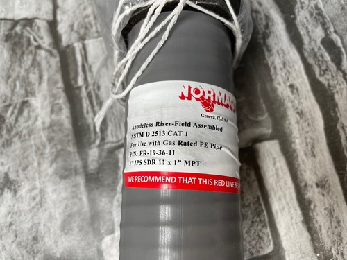 Normac Anodeless Flex Riser 1" IPS for Gas Supply Pool and Spa Heaters ...