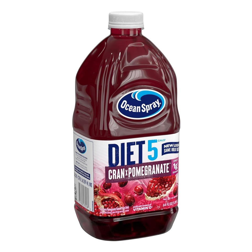 Ocean Spray Diet Cranberry Pomegranate Juice Drink, Low Sugar, Vitamin ...