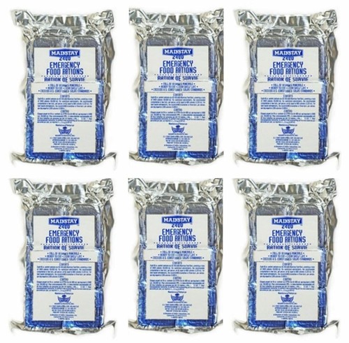 Mainstay Emergency Food 2400-Cal Bars Box of 6, 12 Day Rations, expires ...